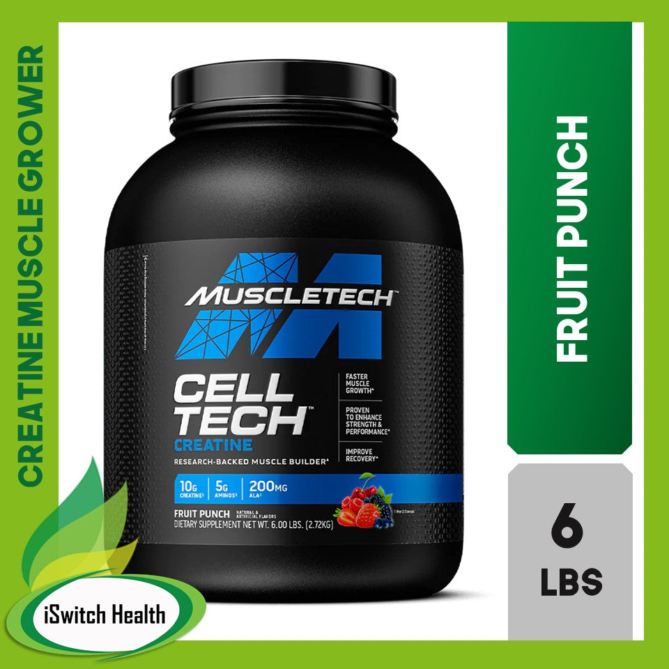 MuscleTech Cell-Tech - Fruit Punch - 3lbs and 6lbs | Powerful Creatine