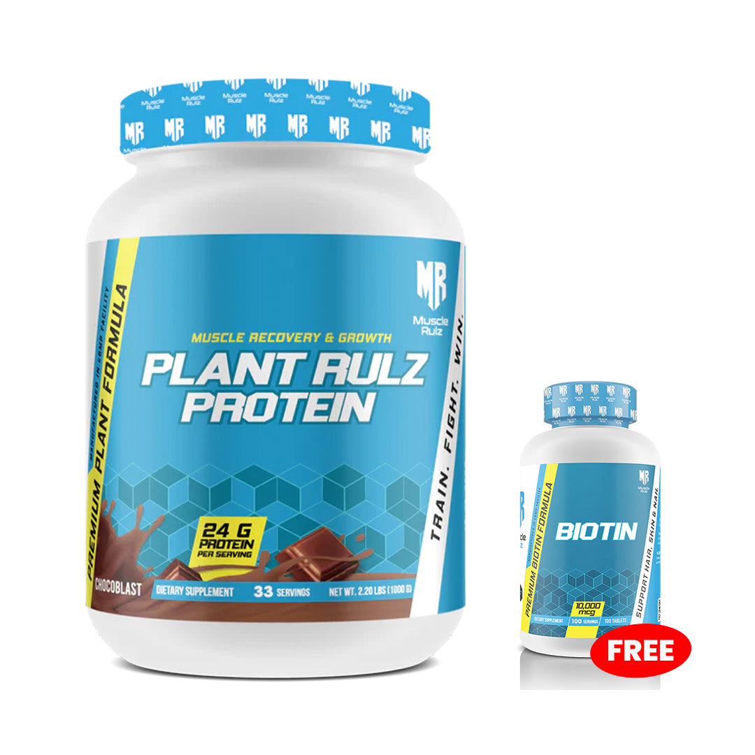 MUSCLE RULZ PLANT PROTEIN 2.2LBS | VEGAN | HIGH PROTEIN | FITNESS | HE